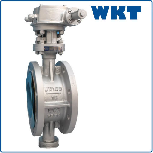 WCB PN16 DN150 Flange triple offset Butterfly Valve - Flanged Butterfly Valves | WKT VALVES CO.,LTD.